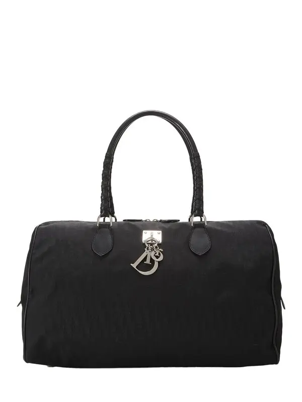 Dior Nylon Charm Duffle Bag - Black