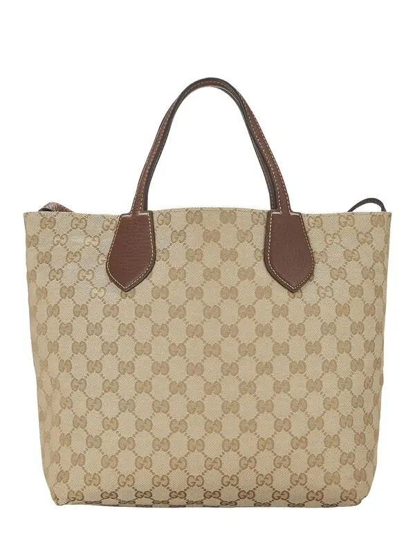 Gucci Original Gg Canvas Reversible Tote - Brown