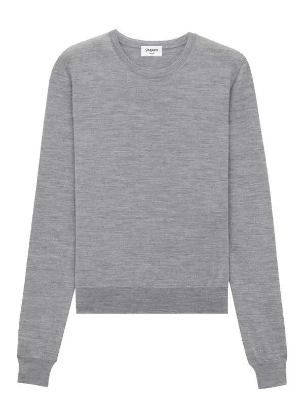 Saint Laurent Cassandras Pullover - Grey