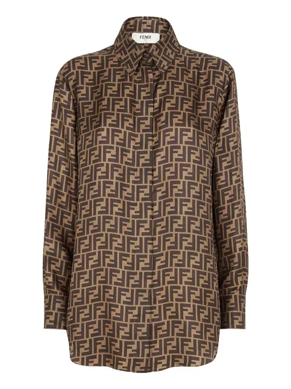 Fendi Silk Shirt - Brown