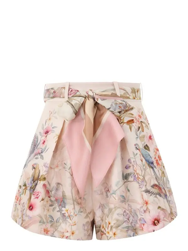 Zimmermann Rebellion Pleated Shorts - Multicolour
