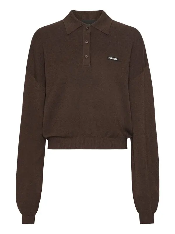 Remain Birger Christensen Polo With Logo - Brown