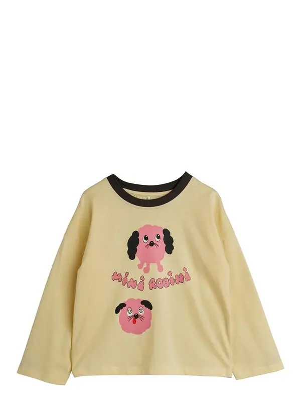 MINI RODINI T-shirt Doggie - Yellow