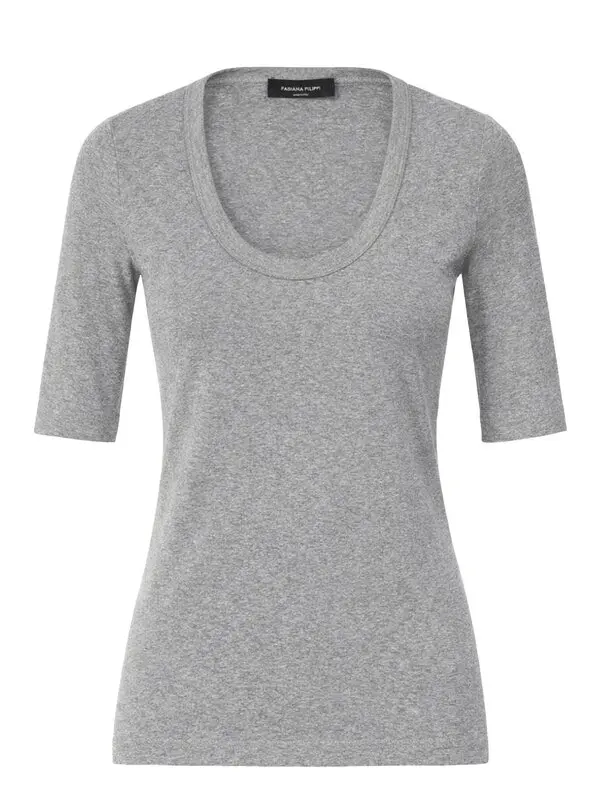 Fabiana Filippi Cotton T-shirt - Grey