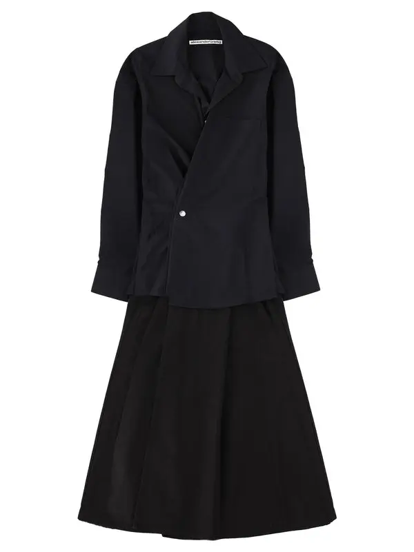 Alexander Wang Long Wrap Dress - Black