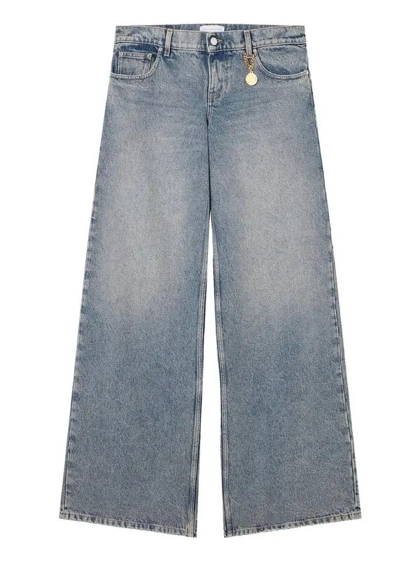 Stella McCartney Vintage Délavé Wide Leg Jeans - Denim
