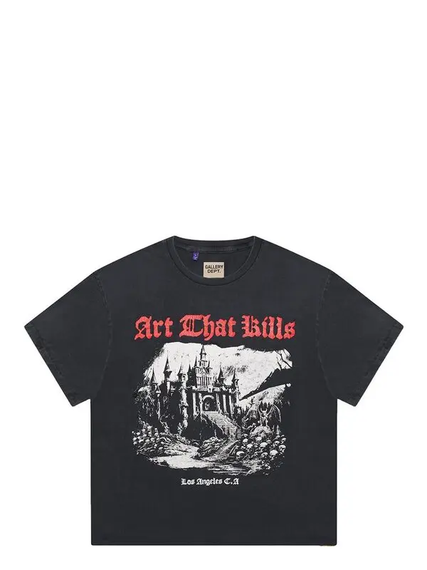 GALLERY DEPT. Atk Castle Tee Vintage - Black