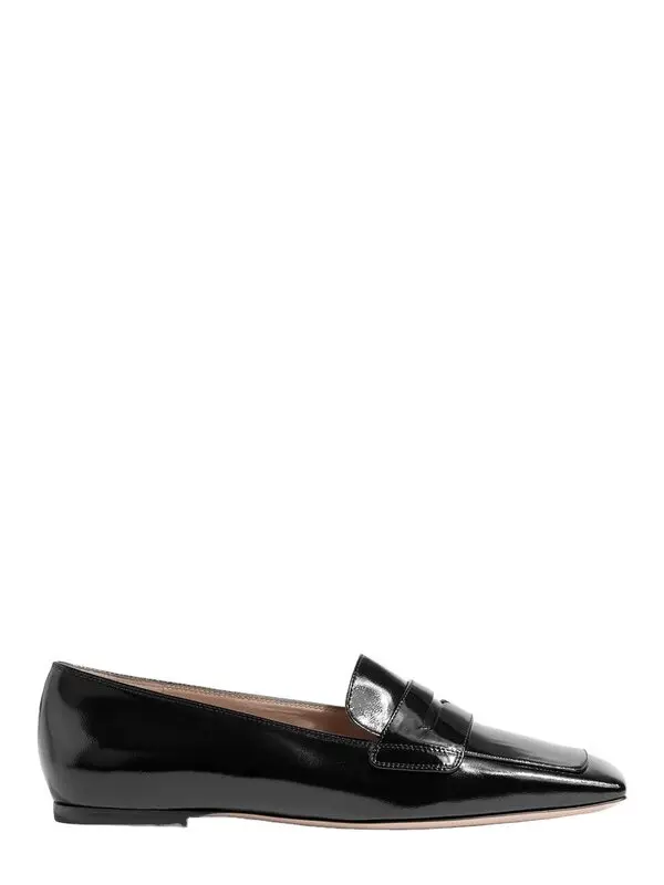 GIANVITO ROSSI Christina 05 Glossed-leather Loafers - Black