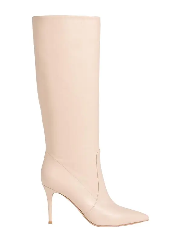 GIANVITO ROSSI Hansen Leather Knee Boots - Beige