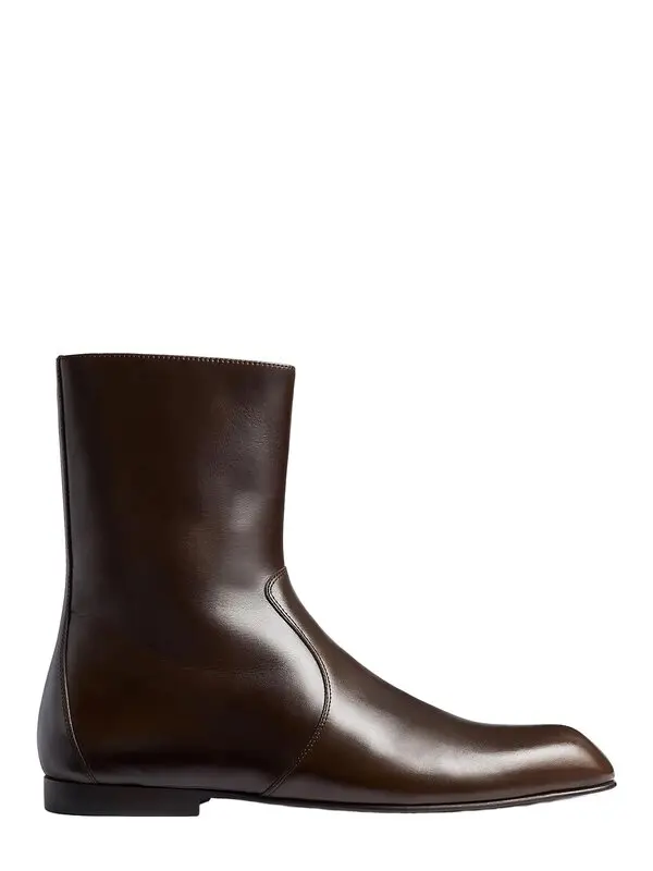Khaite Colt Ankle Boot - Vintage Brown