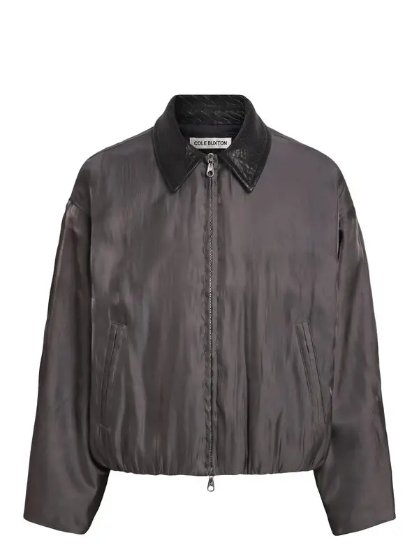 COLE BUXTON Platinum Bomber Jacket - Grey
