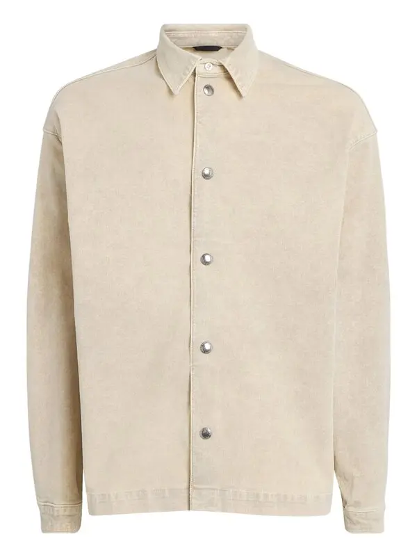 7 For All Mankind Cotton-blend Corduroy Shirt - Beige