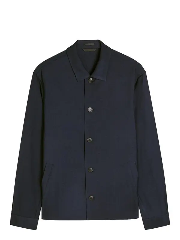 Sunspel Wool Jacket - Navy
