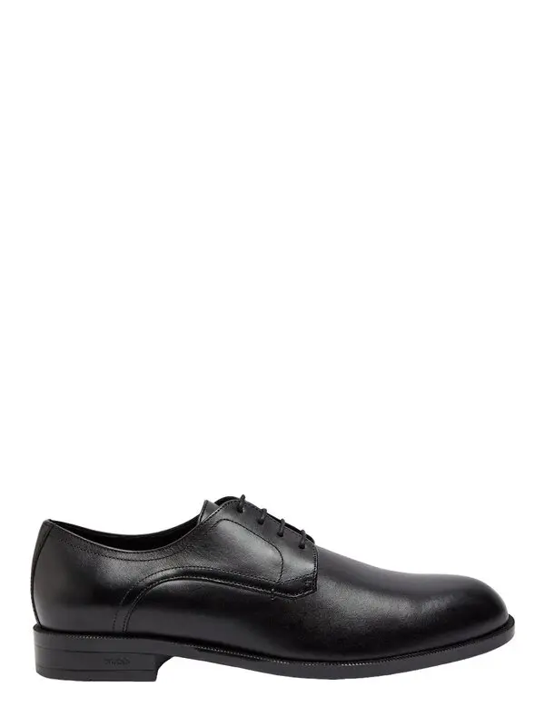 BOSS Tayil Leather Derby Shoes - Black