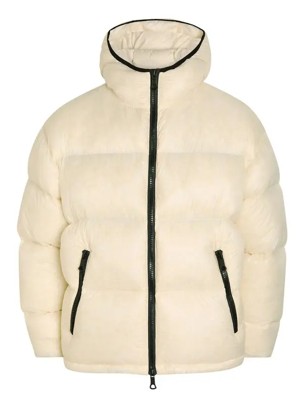 MKI MIYUKI ZOKU Padded Hooded Nylon Jacket - Off White