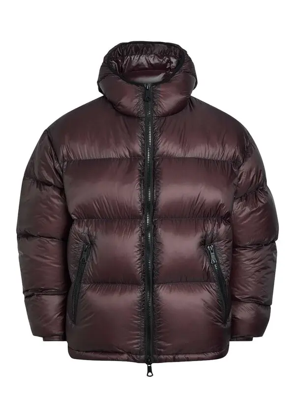 MKI MIYUKI ZOKU Padded Hooded Nylon Jacket - Raisin