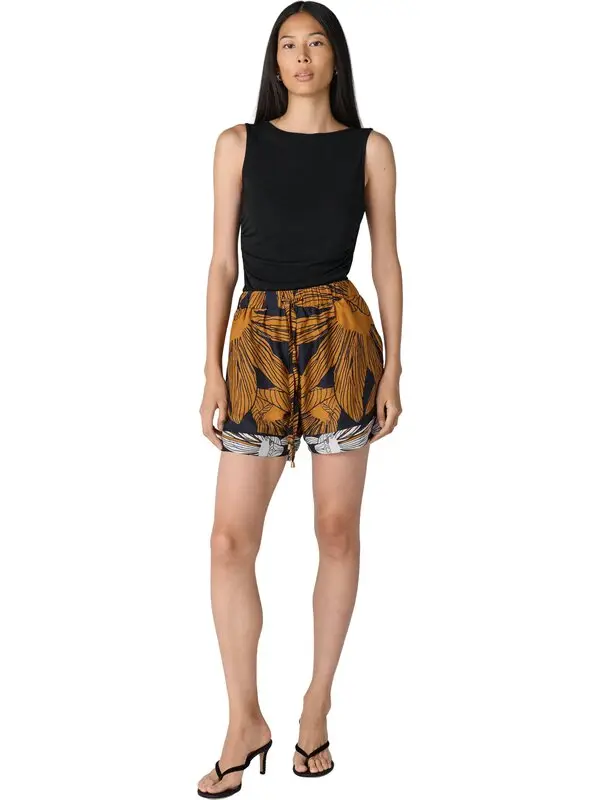 Diane Von Furstenberg Delfine Shorts - Tiger Lily Black