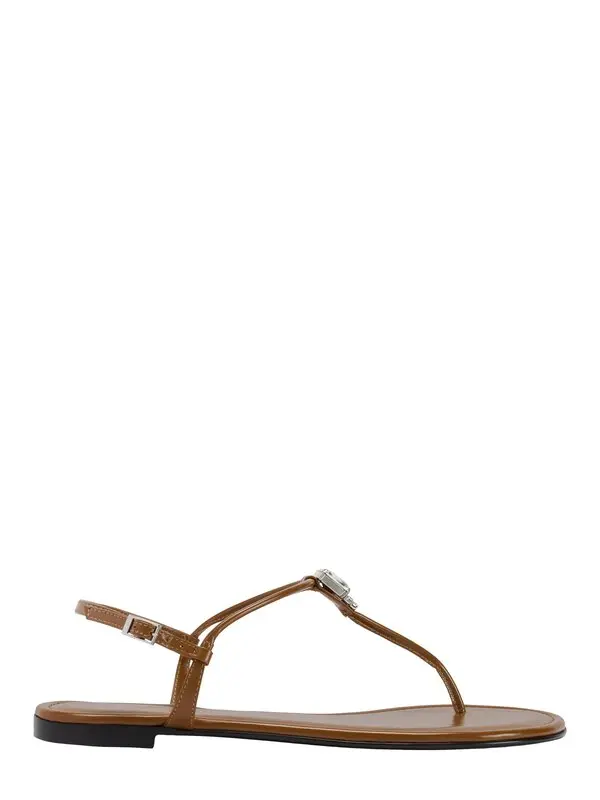 GIUSEPPE ZANOTTI Maeeve Flat Sandals - Light_brown