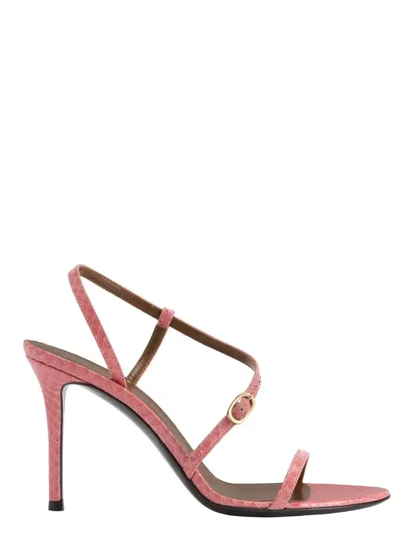 GIUSEPPE ZANOTTI Audrinette 90 Elaphe Sandals - Pink
