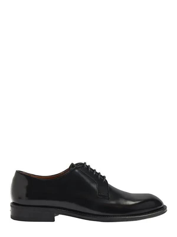 GIUSEPPE ZANOTTI Lace-up Leather Derbies - Black