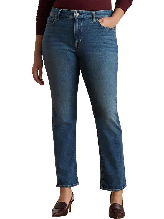 Ralph Lauren Straight Leg Ankle Jeans - Harvest Wash