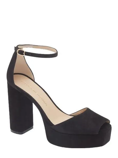 STUART WEITZMAN Sabrina Platform Sandal - Black