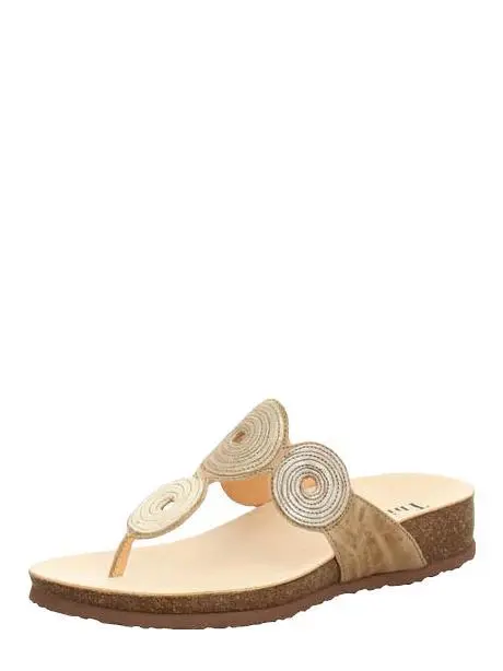 Think! Julia Circles Flip Flop - Beige/kombi