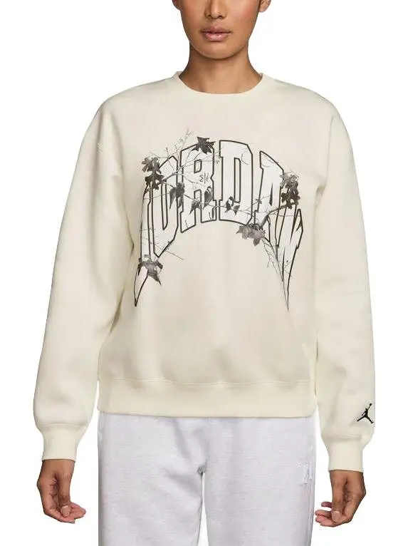 JORDAN X Realtree Brooklyn Fleece Graphic Crewneck Sweatshirt - Sail/iron Grey
