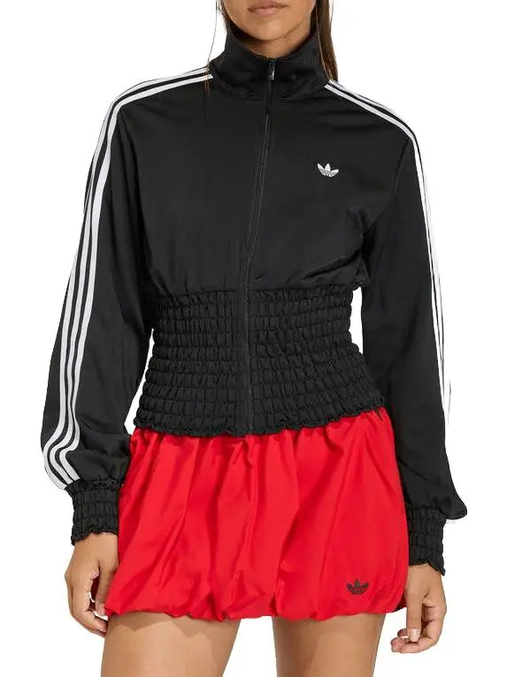 Adidas Originals By Alexander Wang Smocked Firebird Track Jacket - Black