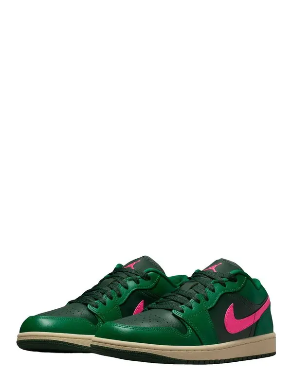 JORDAN Air 1 Low Sneaker - Malachite/fir/pink Blast