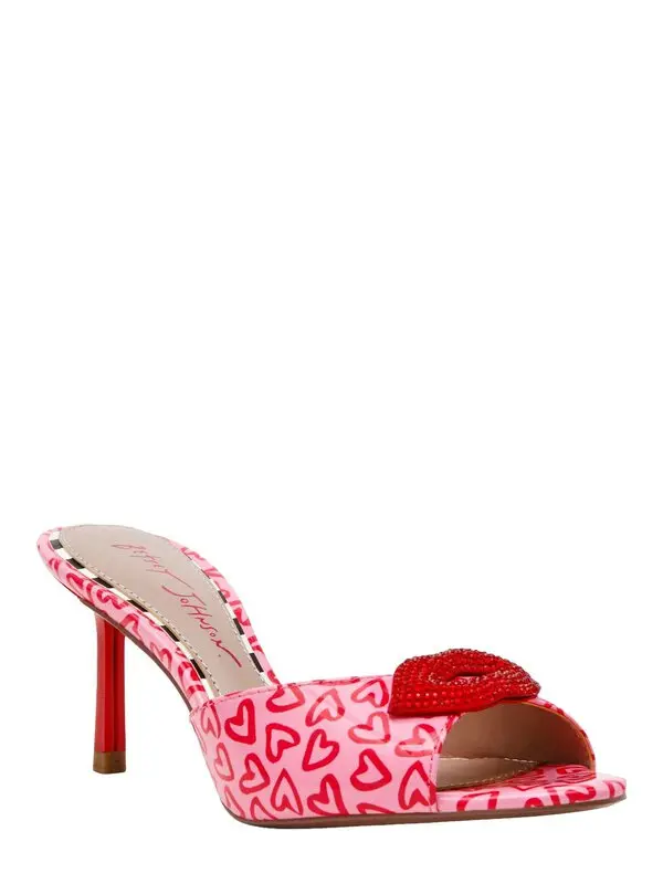 Betsey Johnson Casidy Stiletto Sandal - Pink Multi