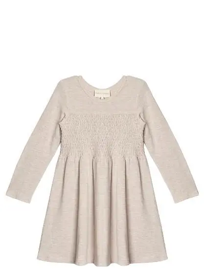MABEL + HONEY Millie Natural Waist Dress - Tan