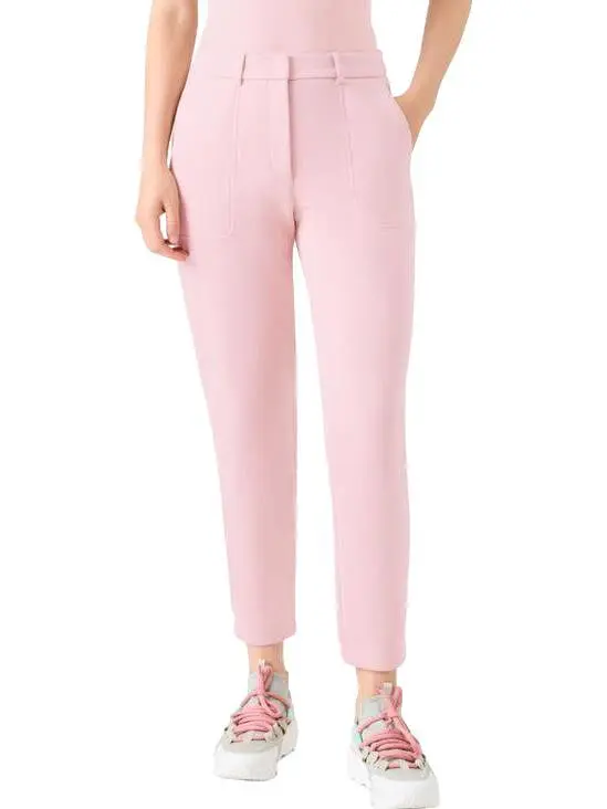 Akris Knit Slim Ankle Pants - Rose