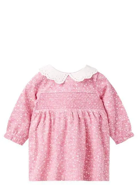 JOJO MAMAN BEBE Floral Smocked Dress - Pink