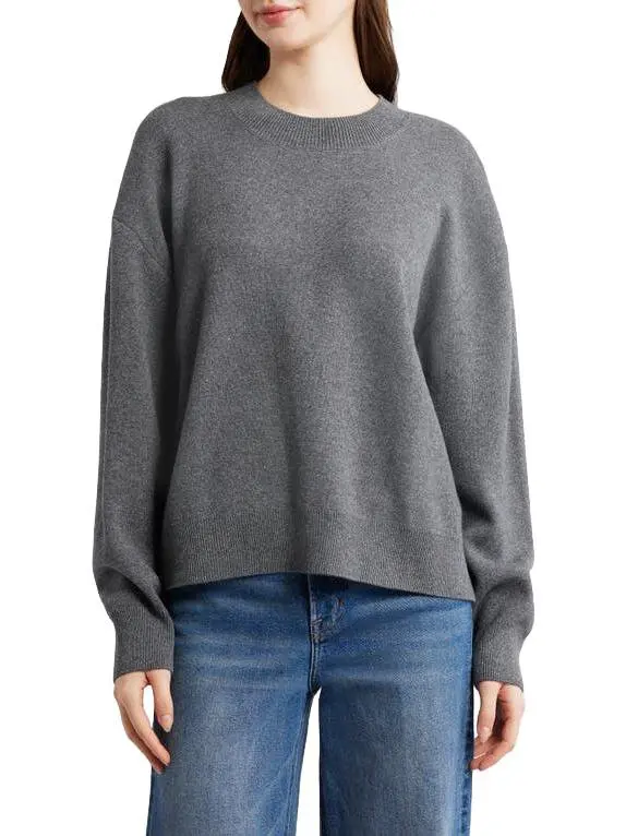 MAVI Crewneck Sweater - Dark Grey Melange
