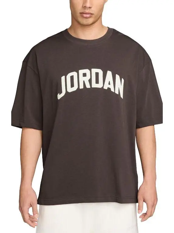 JORDAN Flight Essentials Boxy Fit Graphic T-shirt - Baroque Brown/sail