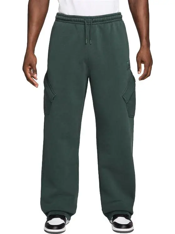 JORDAN Flight Logo Fleece Cargo Sweatpants - Midnight Green/vintage Green