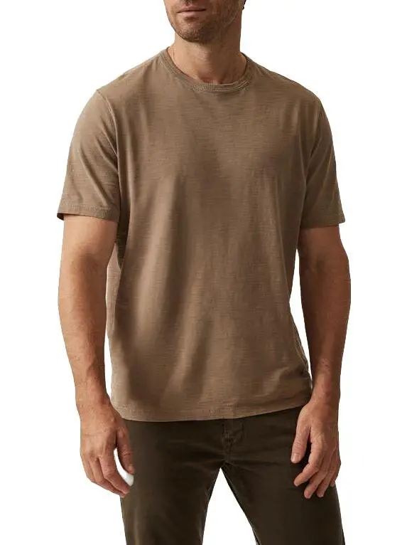 34 Heritage Slub Pima Cotton Crewneck T-shirt - Shitake