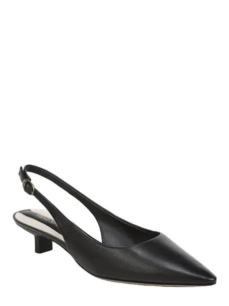 Franco Sarto Pura Slingback Kitten Heel Pumps - Black