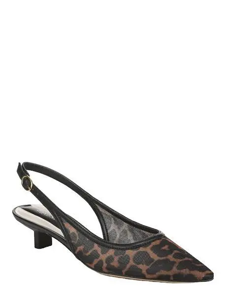 Franco Sarto Pura Slingback Kitten Heel Pumps - Tan