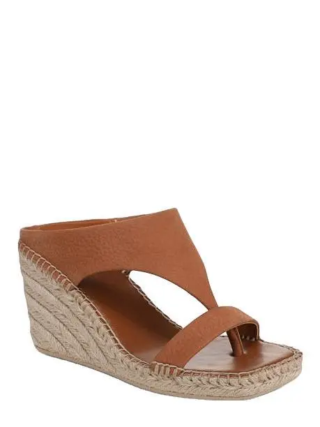 Franco Sarto Farren Espadrille Platform Wedge Sandal - Caramel Brown