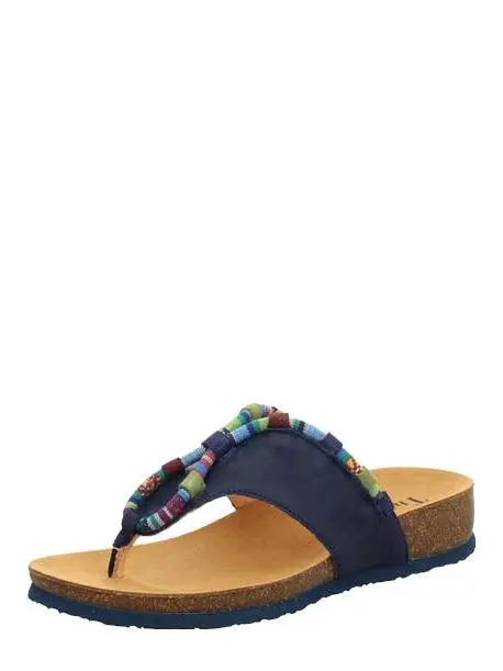 Think! Julia Rope Flip Flop - Indigo Combo