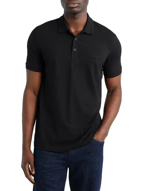 BOSS Paddy Pro Performance Polo - Charcoal