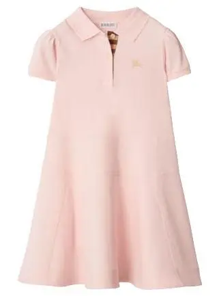 Burberry Cotton Piqué Polo Shirt Dress - Ice Pink