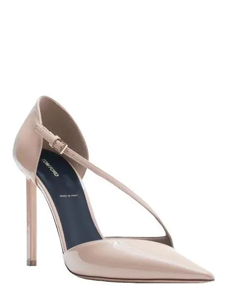 TOM FORD Stiletto Asymmetric Strap Pump - Beige
