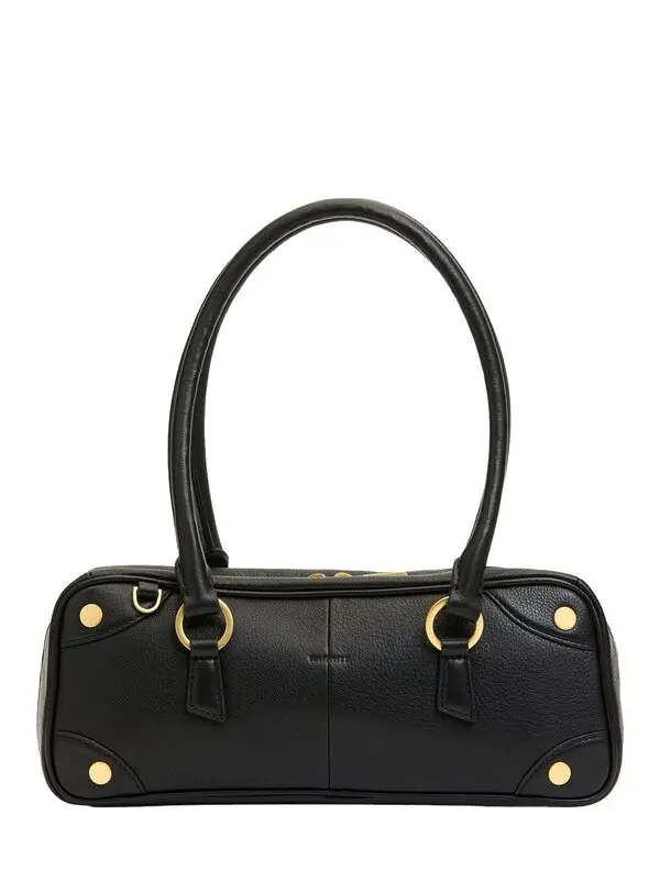 HAMMITT Small Meredith Leather Shoulder Bag - Black/brushed Gold