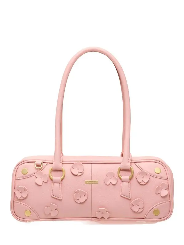 HAMMITT Small Meredith Leather Shoulder Bag - Flamingo Flora/brushed Gold