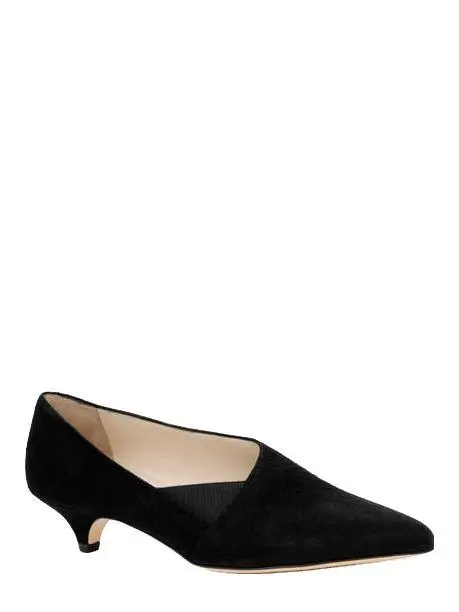 AMALFI BY RANGONI Ammit Pointed-toe Kitten Heel Pump - Black Cashmere
