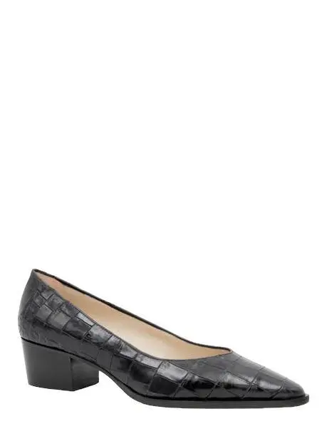 AMALFI BY RANGONI Persiana Pointed Toe Pump - Nero Cocco Bengala