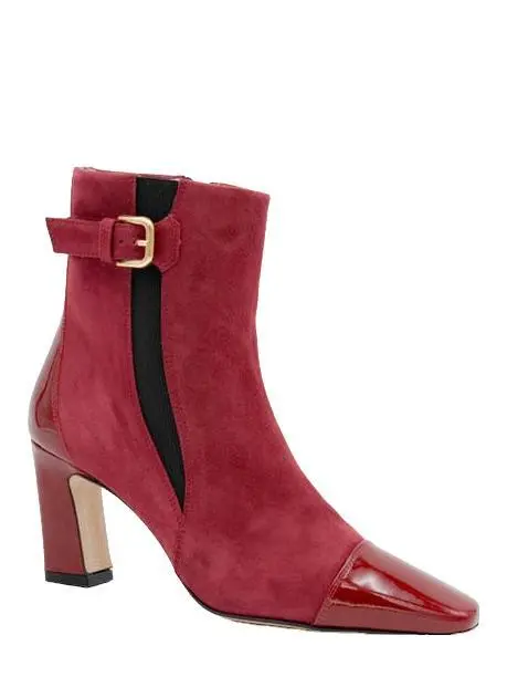AMALFI BY RANGONI Feroce Cap-toe Bootie - Cerise Cashmere Cherry Gold